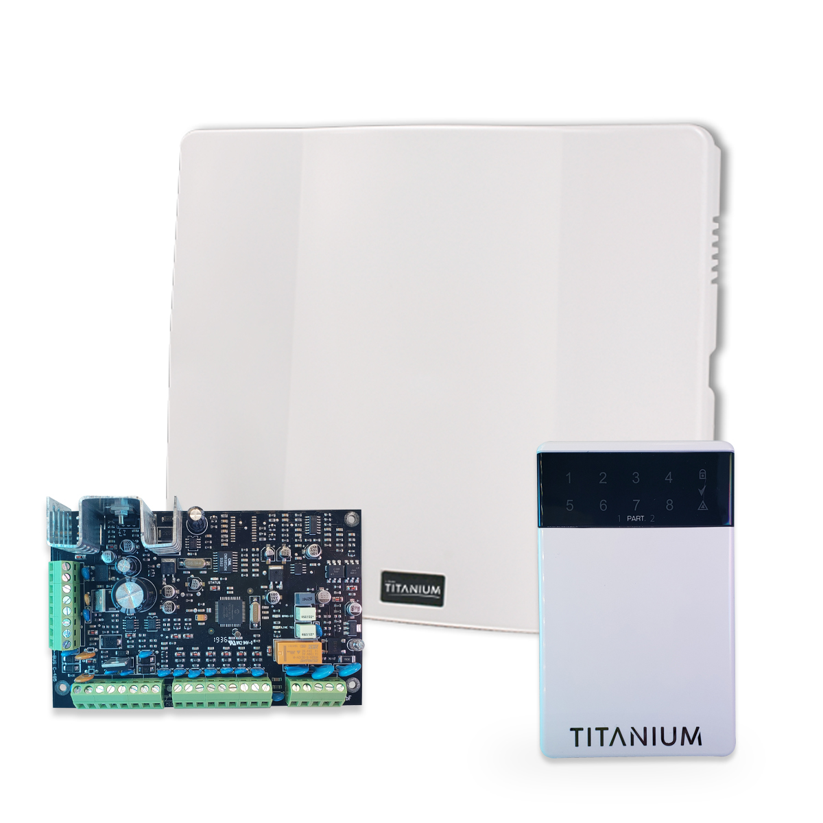 Central de alarma hibrida, 6 zonas, permite expansión hasta 32 zonas ...